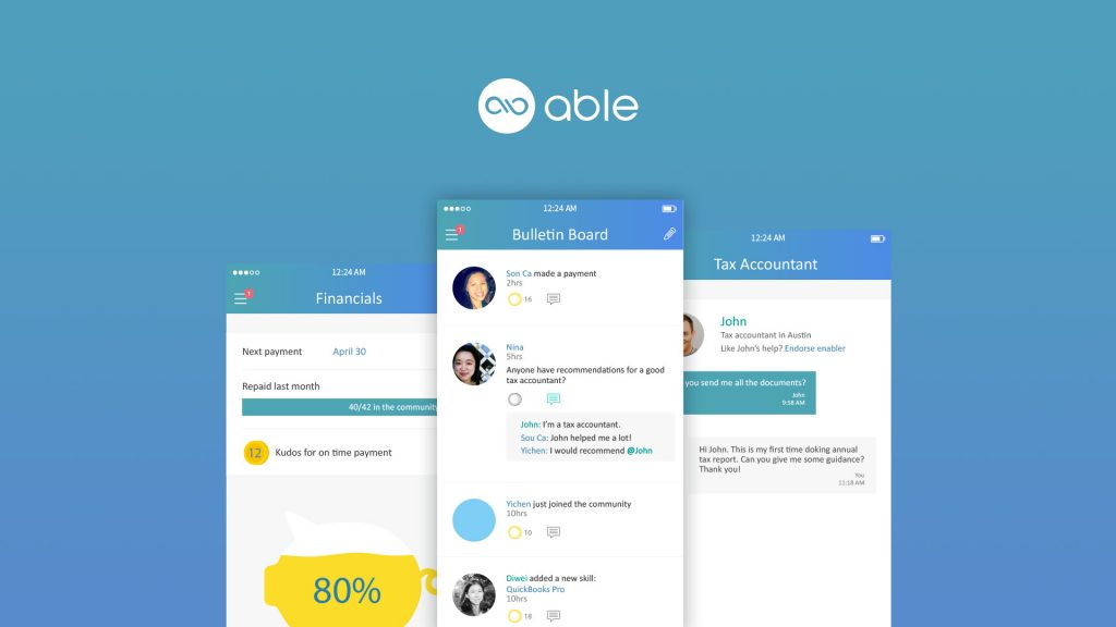 App design for able – Diwei Shou
